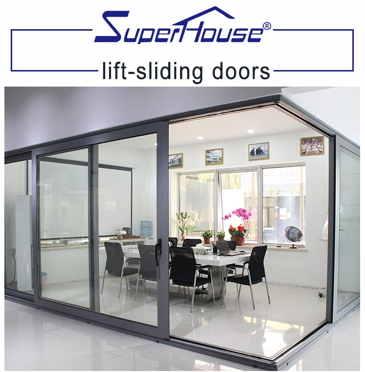 Superhouse Multi Slide Exterior Doors Hurricane Double Glass Aluminum ...