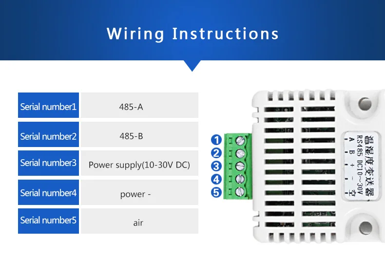Cabinet Modbus Sensor Rs485 Temperature And Humidity Sensor - Buy Rs485 ...