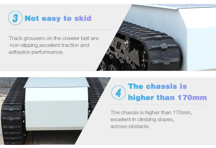 Robot Rubber Tracked Max Load 200kgs Tracked Robot Platform - Buy All ...