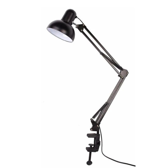 Flexible Long Swing Arm Led Desk Lamp Clip Desk Lamp Multi-joint Led ...