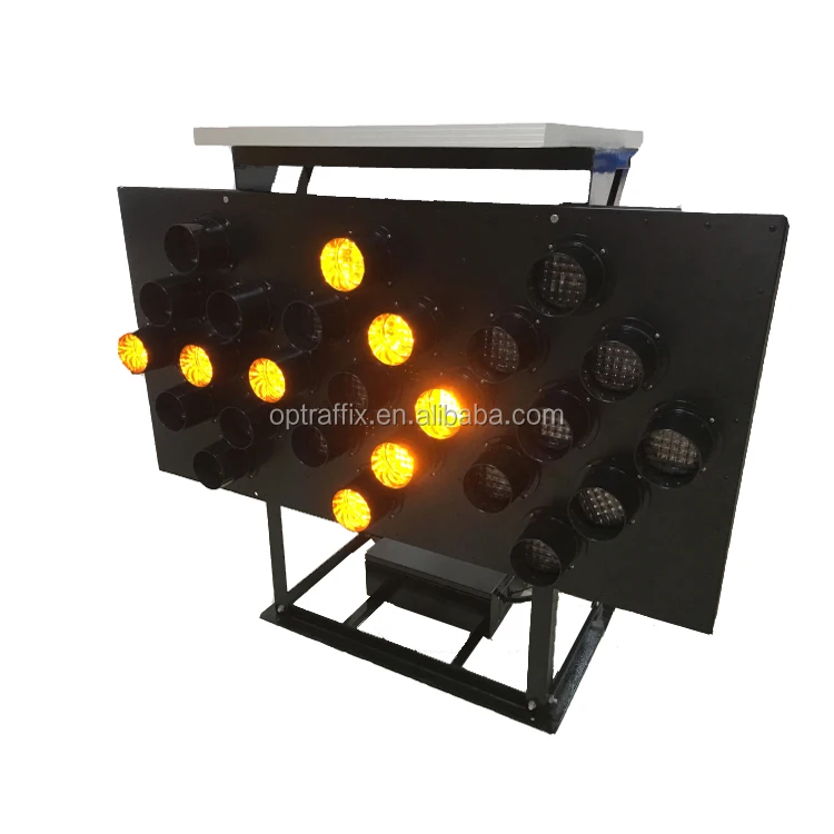 Traffic Direction Arrow Signs Square Bracket LED Flashing Light up ...