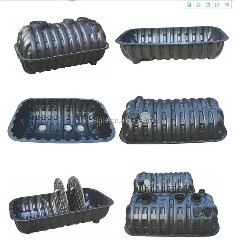 Underground Biogas Plastic HDPE PE Septic Tank - 3 Chambers