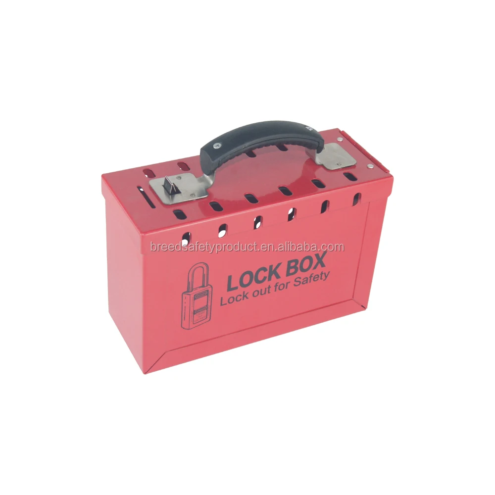 Safety Lockout Box Portable LOTO Cabinet Heavy Duty Steel lock Kit ...