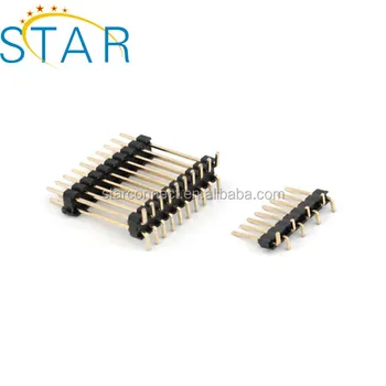 Auto 40p 2.0mm 2.54mm Pitch Single Row Right Angle Smt Pin Header - Buy Single Row Pin Header ...