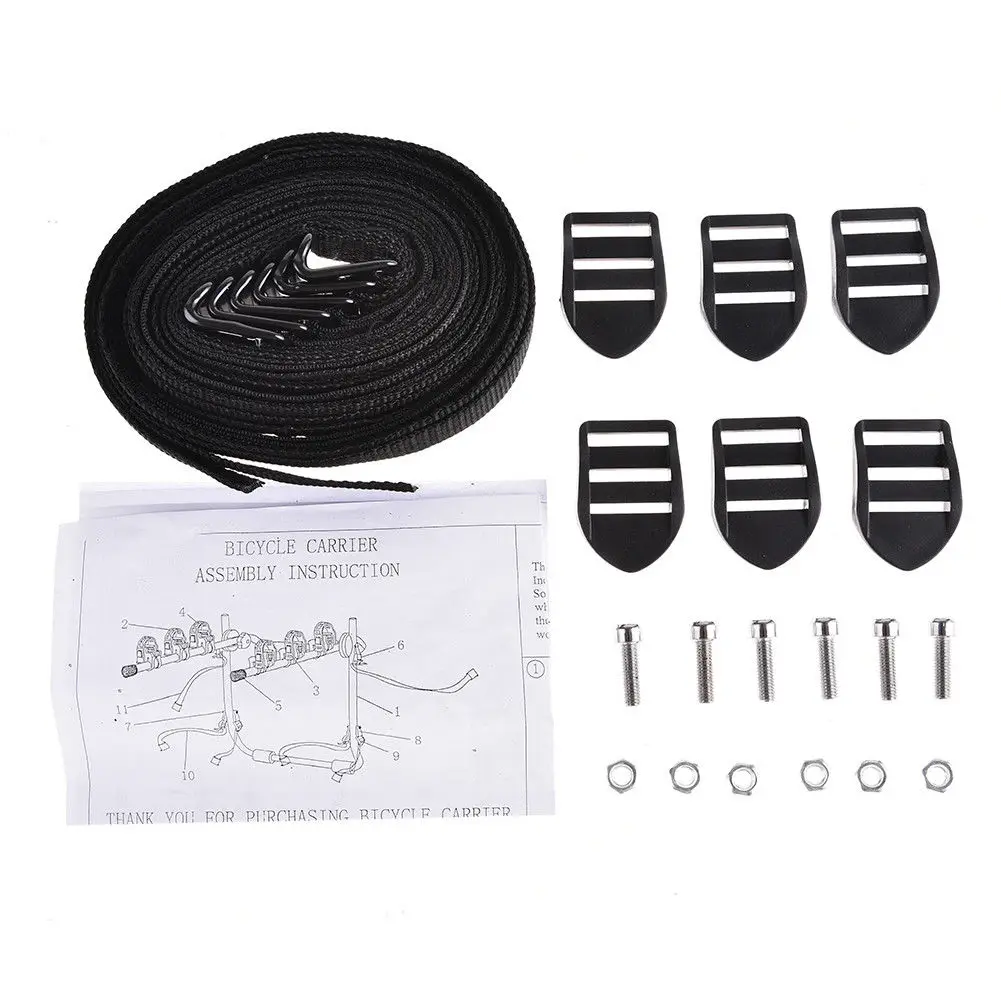 HONGSEN Rear Rack Carrier - Secure Storage for 3 Bikes