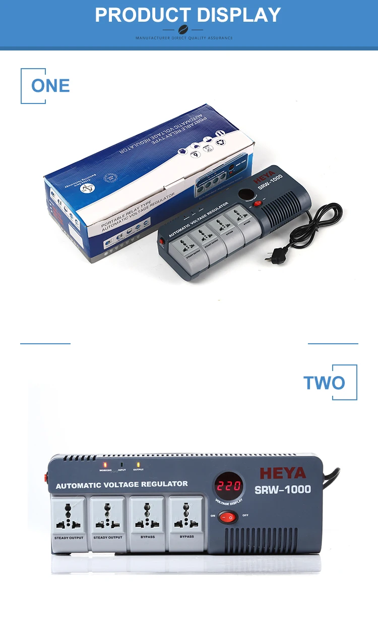 Home 1000va Socket Relay Ac Automatic Voltage Regulators Stabilizers 3 ...