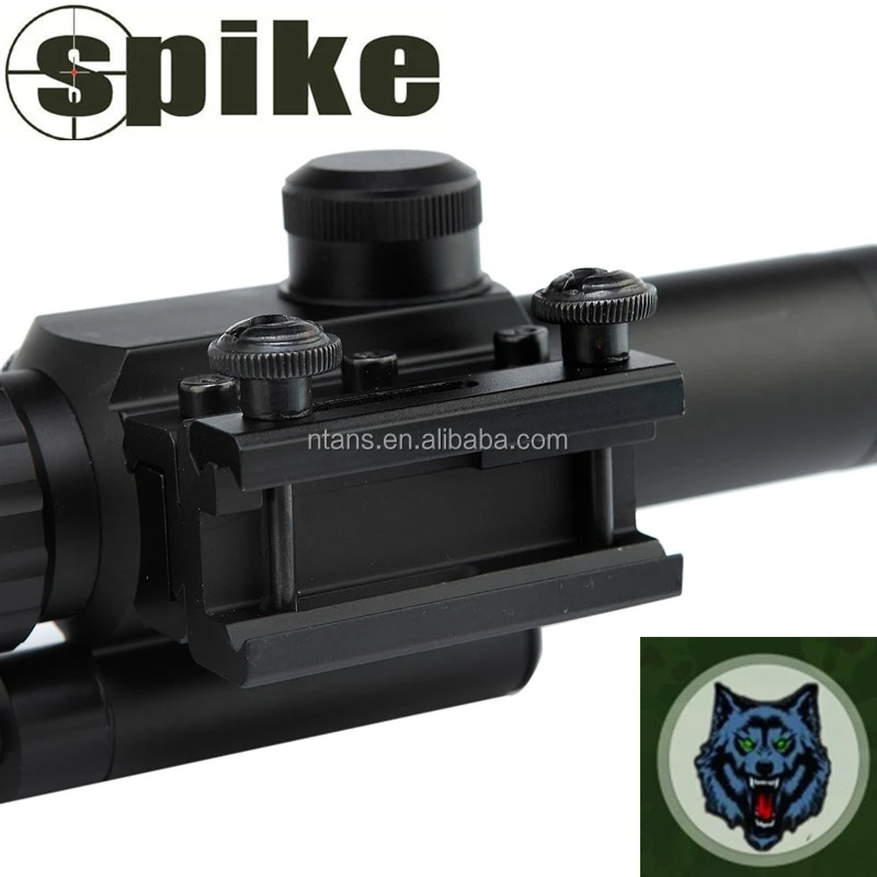 Spike 4x25 Short Scope M6 with Red Laser - Precision & Power