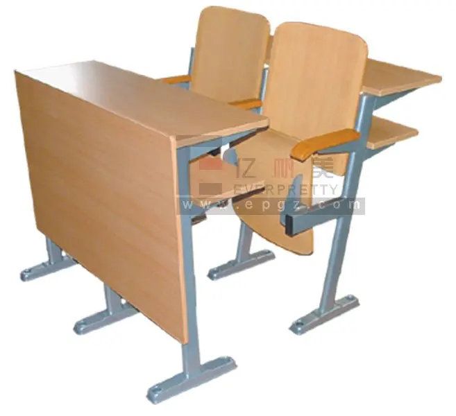 School Furniture Wooden University Folding Step Chair Desks - Buy ...