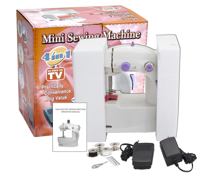 Manual Mini Sewing Machine With Battery Operated Sewing Machine As Seen ...