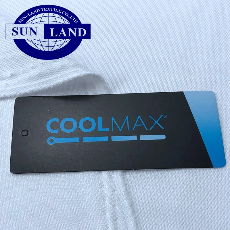 55% Coolmax 45% Coolpass Pique Mesh Fabric - Quick Dry