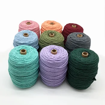 Recycled Cotton Rope Macrame Cord Twisted Cotton Cord - Buy Recycled ...