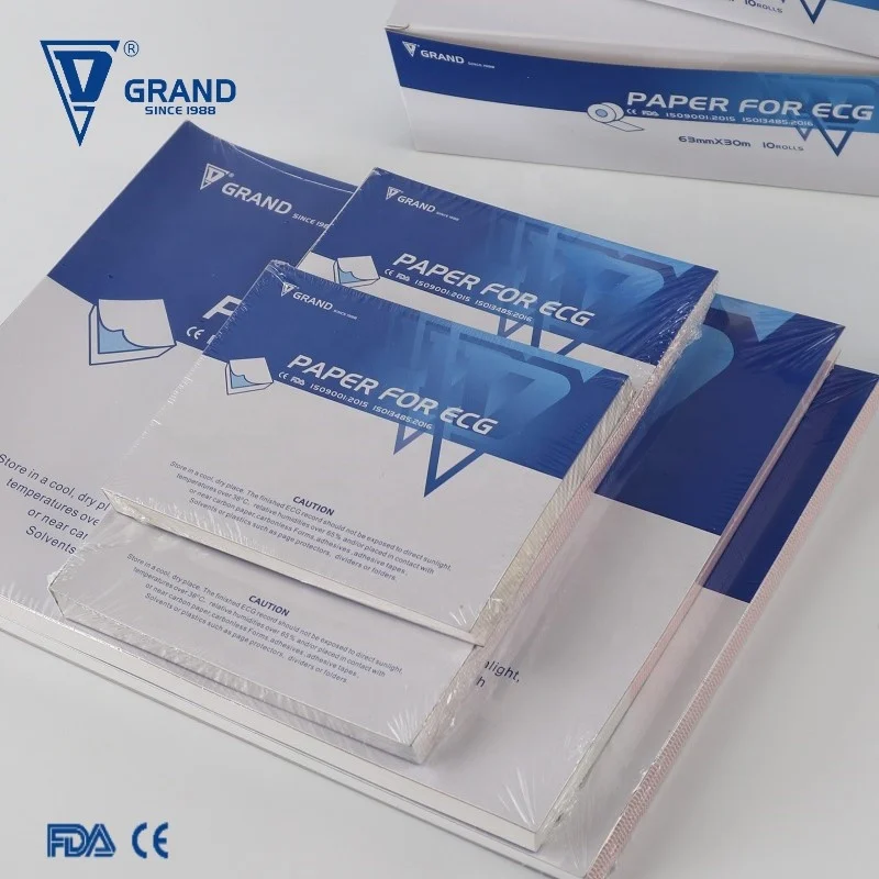 High Quality Z Fold Ecg Ekg Thermal Medical Chart Paper With Medical ...
