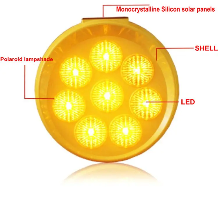 High Brightness Flashing Blinker Lamp Sunflower Solar Powered Traffic ...