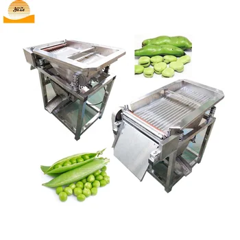 Fresh Wet Soybean Thresher Dehuller Shucker Price Green Soy Bean Broad ...