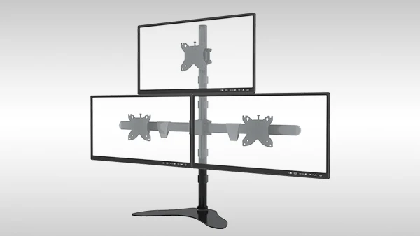 Triple Display Monitor Stand Freestanding Desk Mount Vesa 75*75 Vesa ...