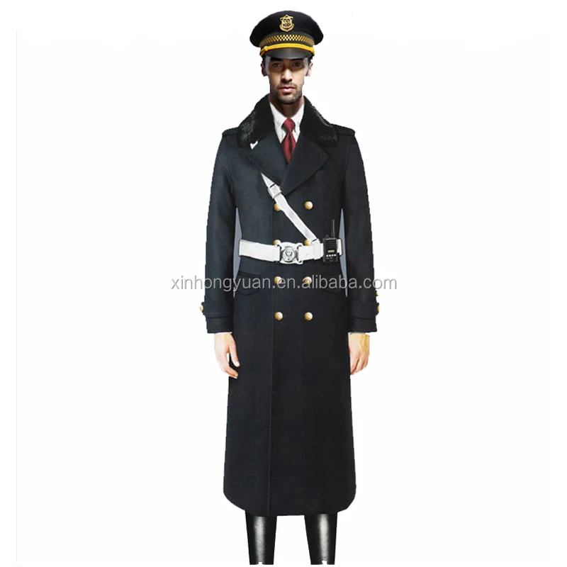 Royal Blue Winter Security Guard Uniform With Hat High Quality - Buy ...