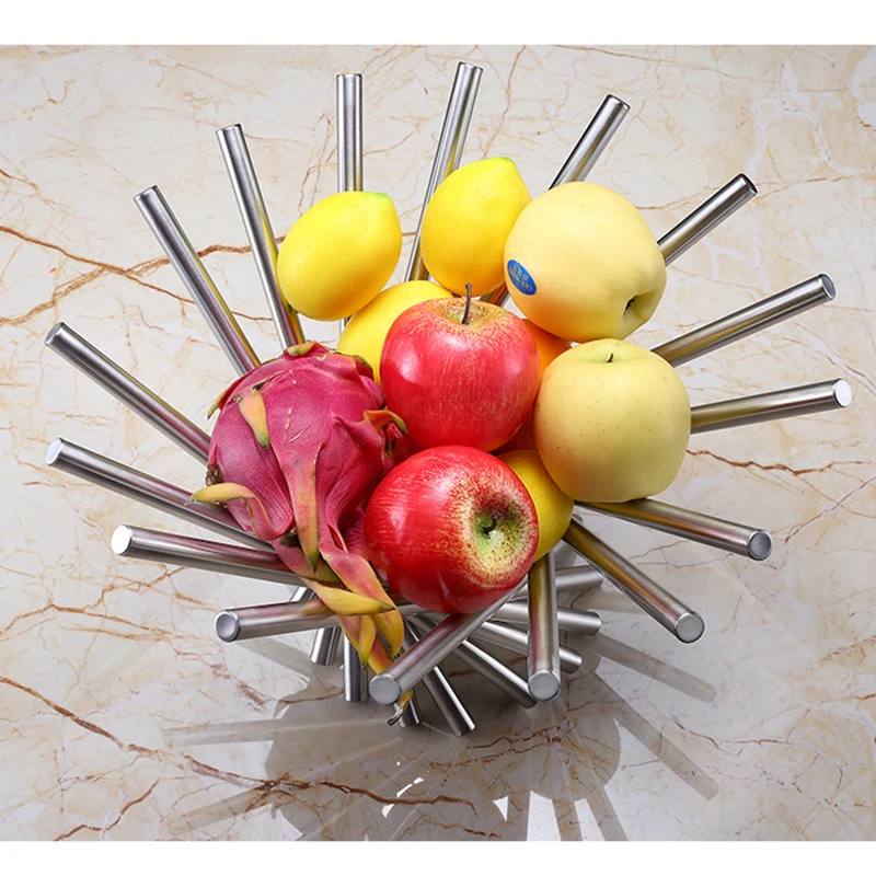Creative Design Rotating Fruit Stainless Steel Basket Home Fruit Basket ...