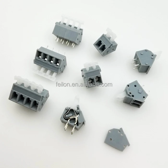 Alibaba.com: 45 Degree Push Button PCB Screwless Terminal Block, DG243 ...
