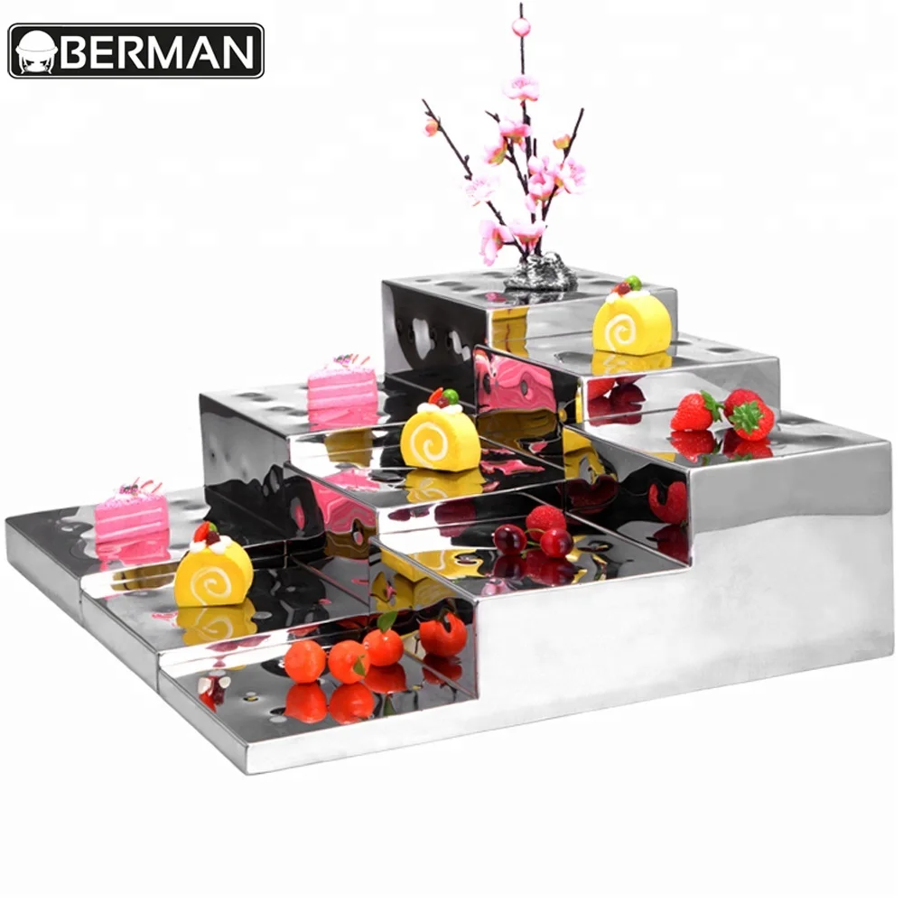 Catering Perlengkapan Display Makanan Rak Prasmanan Display Riser untuk ...