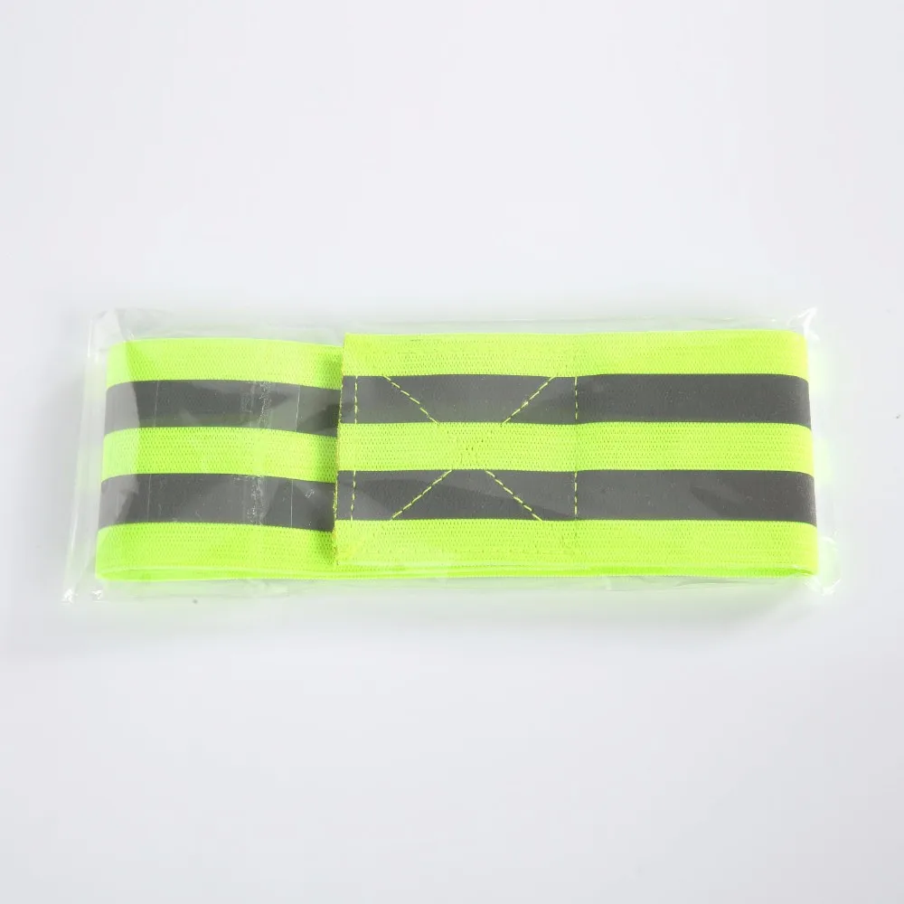 High Visible Fluorescent Yellow Neon Green Elastic Armband Light ...