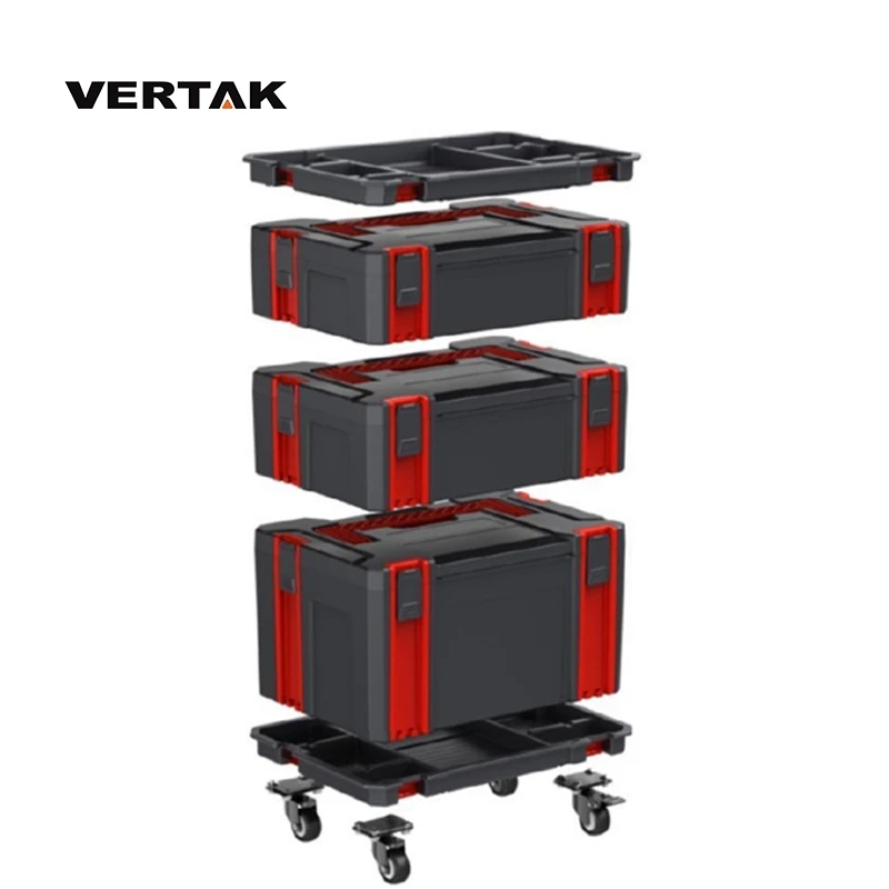 VERTAK Mechanic Portable Tool Box with Wheels - Customized Support