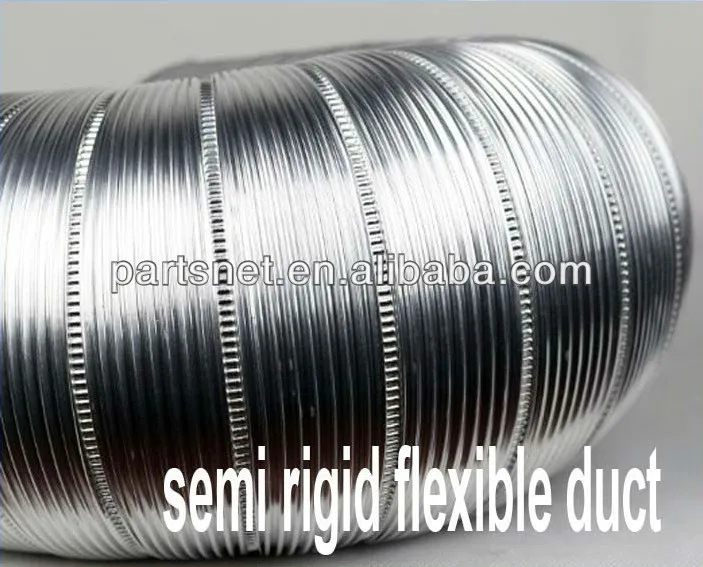 Semi Rigid Aluminum Flexible Air Duct / Semi-rigid Aluminum Duct / Semi ...