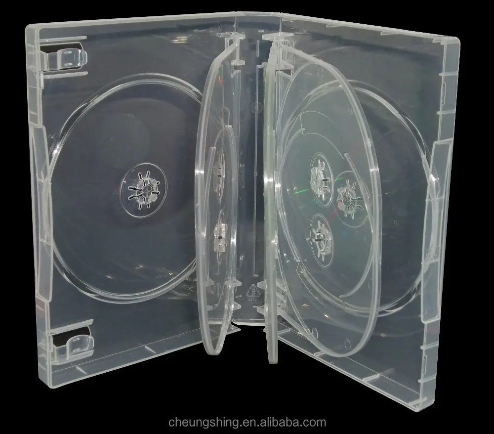 Hot sale cases for movie drama series clear 27mm thick 8 disc dvd case ...