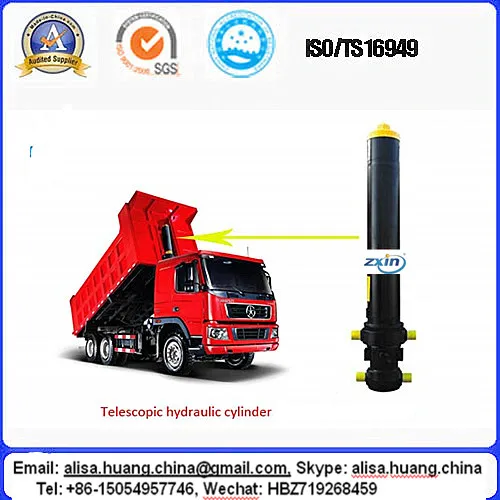 HYVA Type Hydraulic Cylinders for Dump Trucks - Durable & Efficient