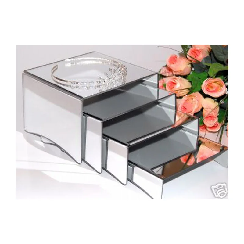 Custom 4 layer acrylic display stand catering acrylic display riser ...