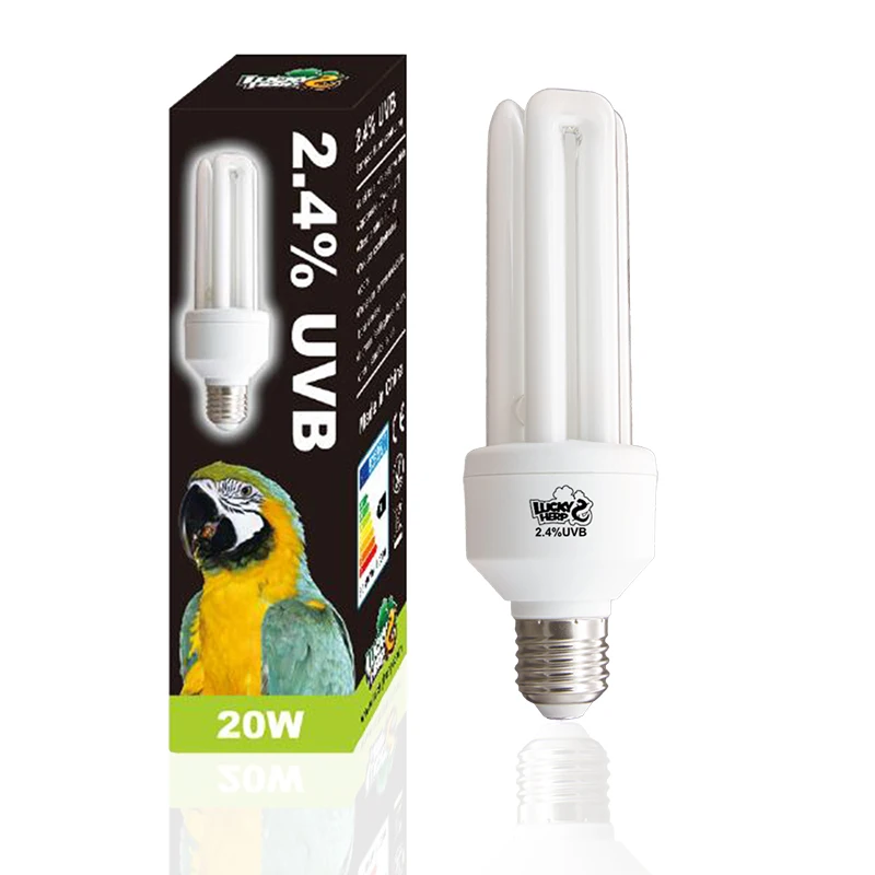 Lucky Herp Uvb 2.4 Bird Uv Lamp Compact Fluorescent Uv Light Lamp For ...