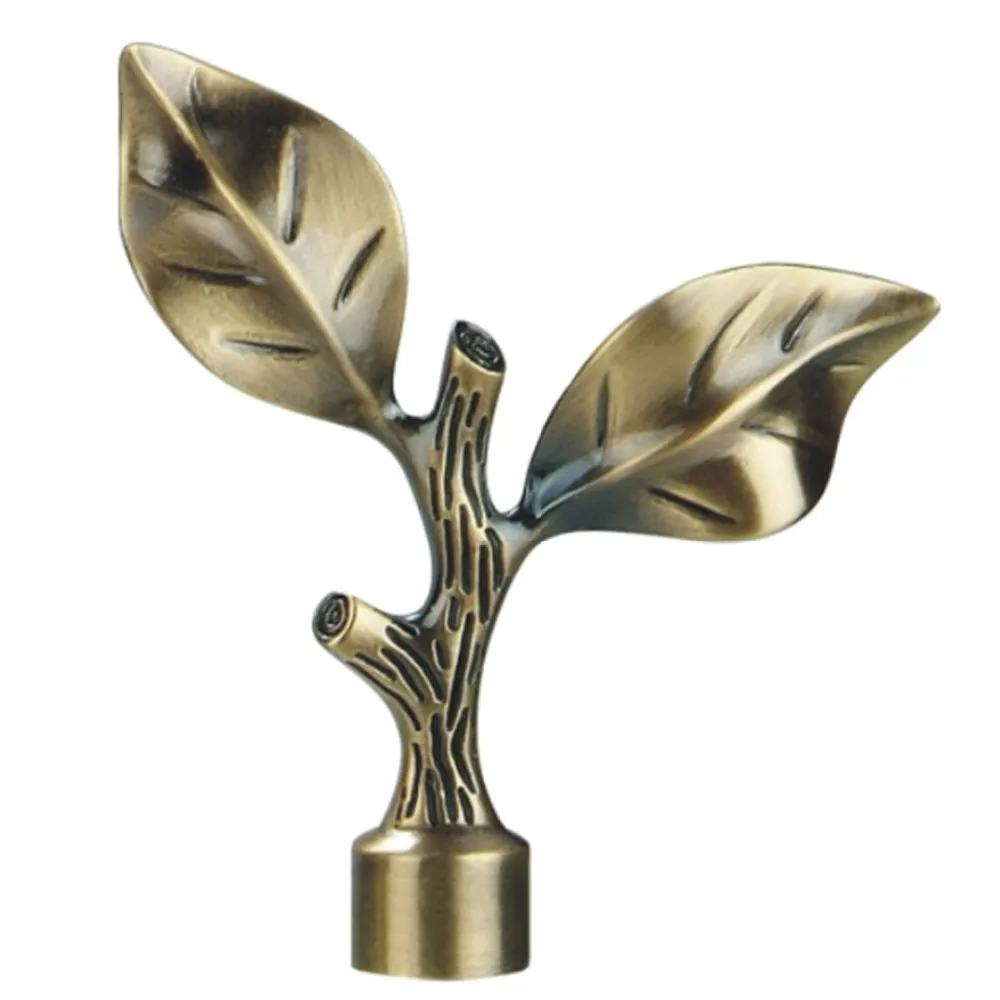 Good Quality Wall Mount Leaf Curtain Rod Set Hot Sale Curtain ...