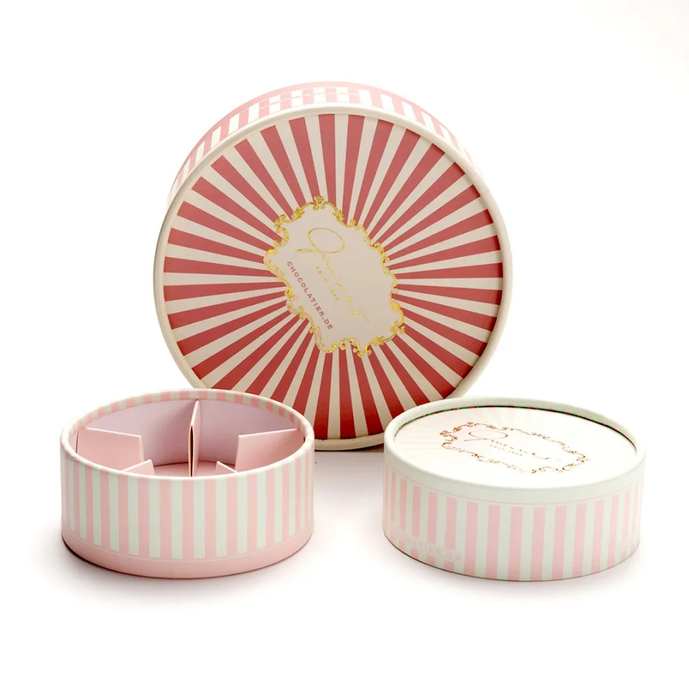 Best-selling Empty Candy Gift Round Shape Gift Boxes Sweet Wedding ...