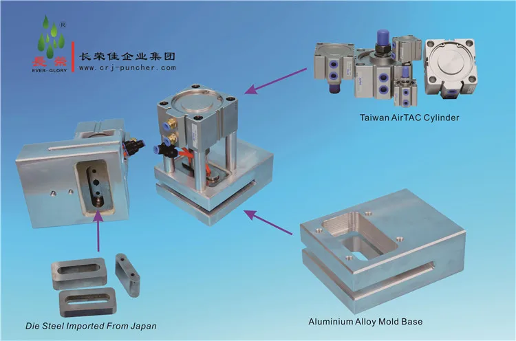 High Quality Pneumatic D Cut Punch for Plastic Bags