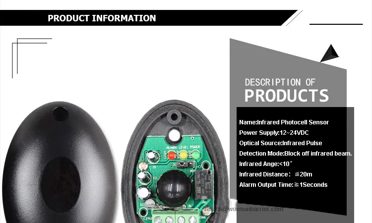 Beam Photocell Photoelectric Sensor Infrared Barrier Sensor For ...