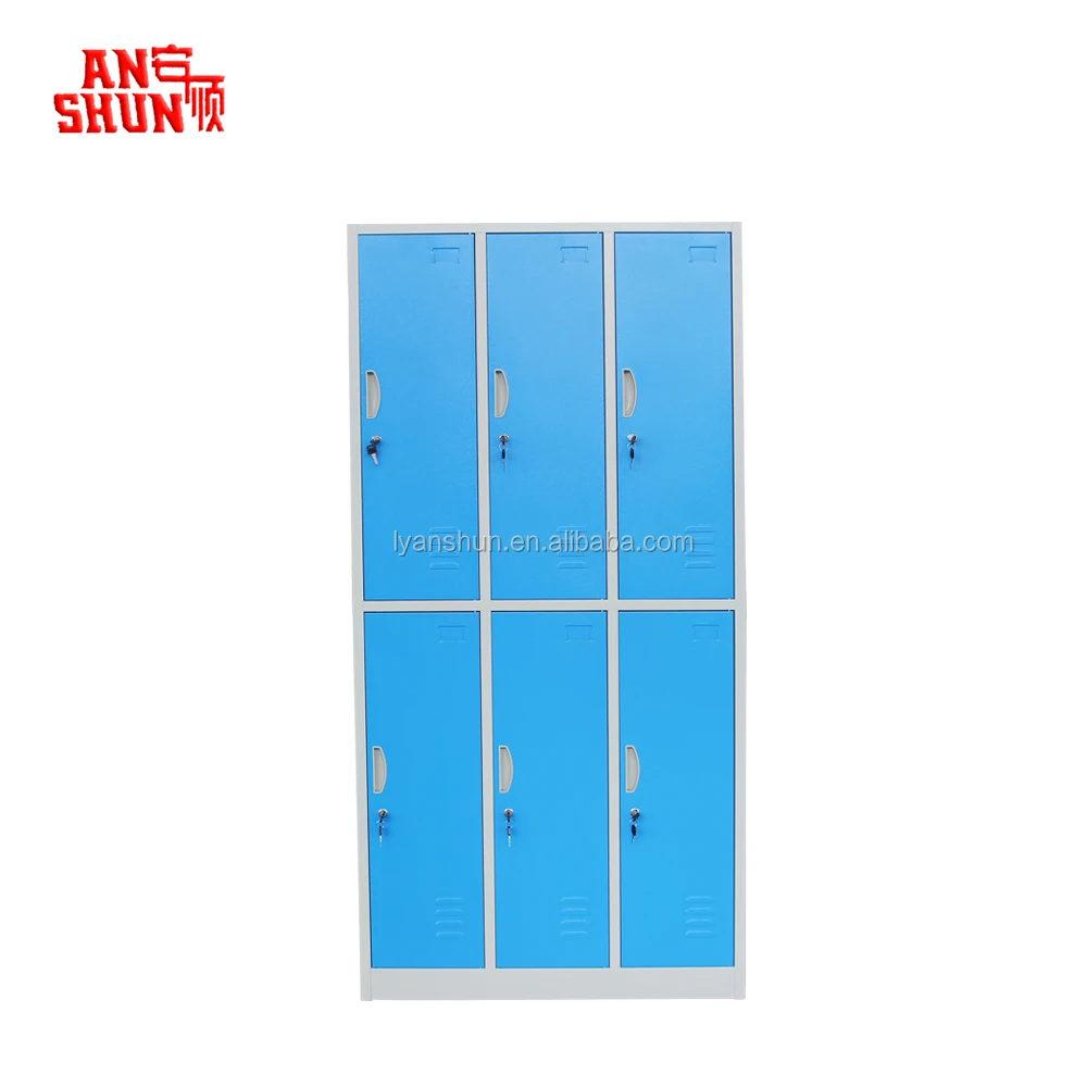 Wholesale 6 Door Locker Steel Cabinet Locker For School Gym Metal ...