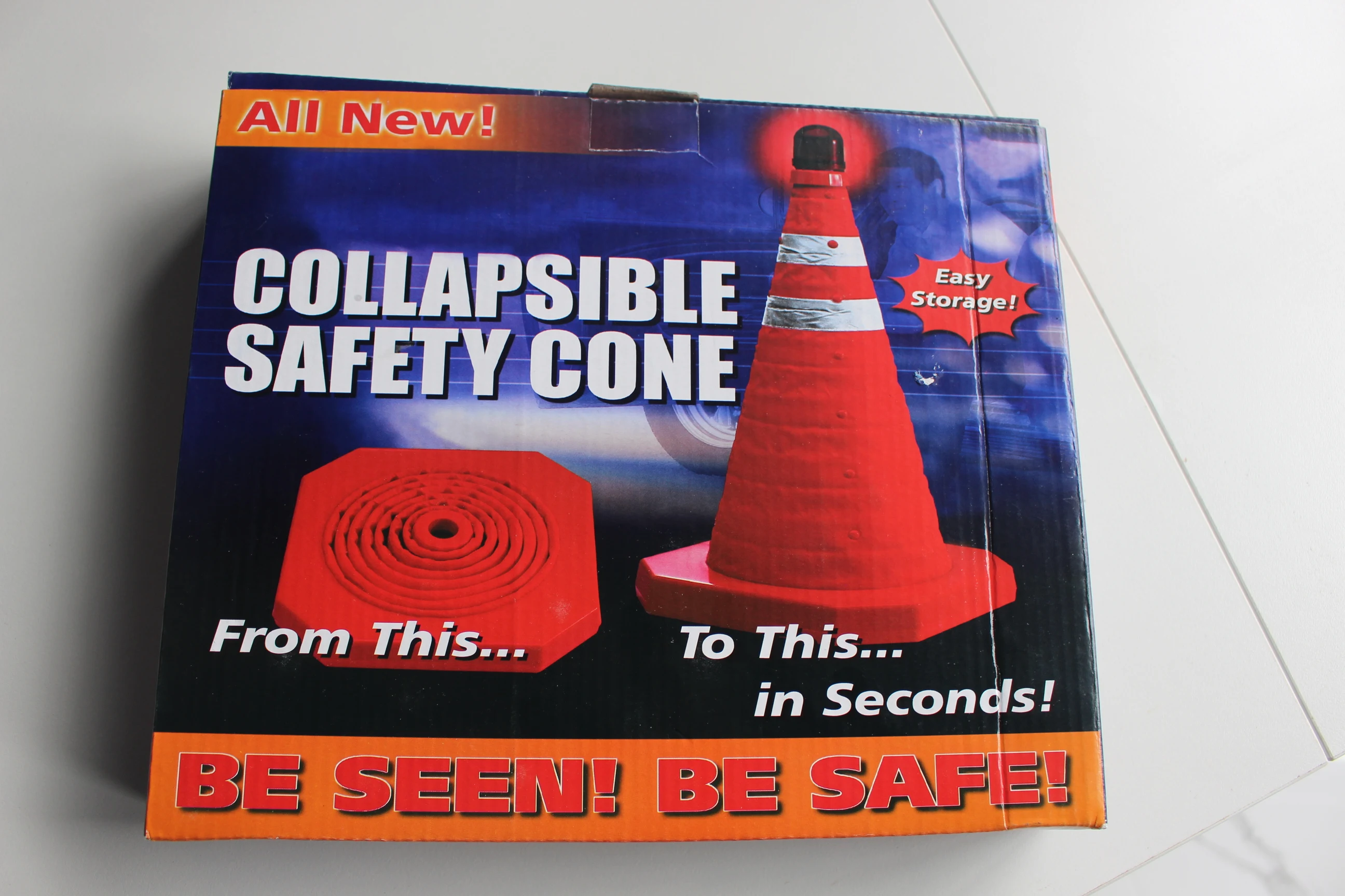 Led Flashing Warning Light Portable Foldable Expandable Safety Cone ...