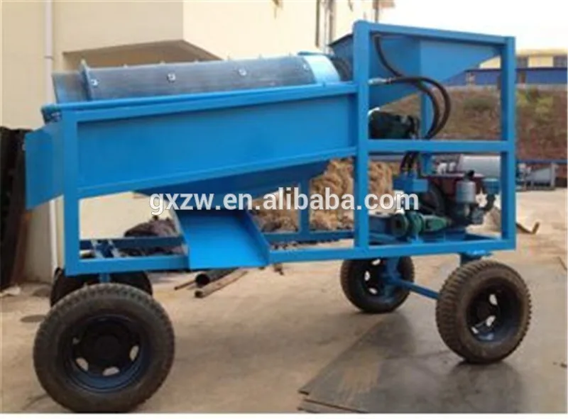 Africa Gold Cylinder Trommel Screening Clean Bulk of Ore Main Washing ...