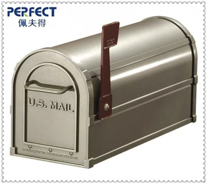 Outdoor Metal Mail Box Post Box Letter Box for Garden with Customized ...