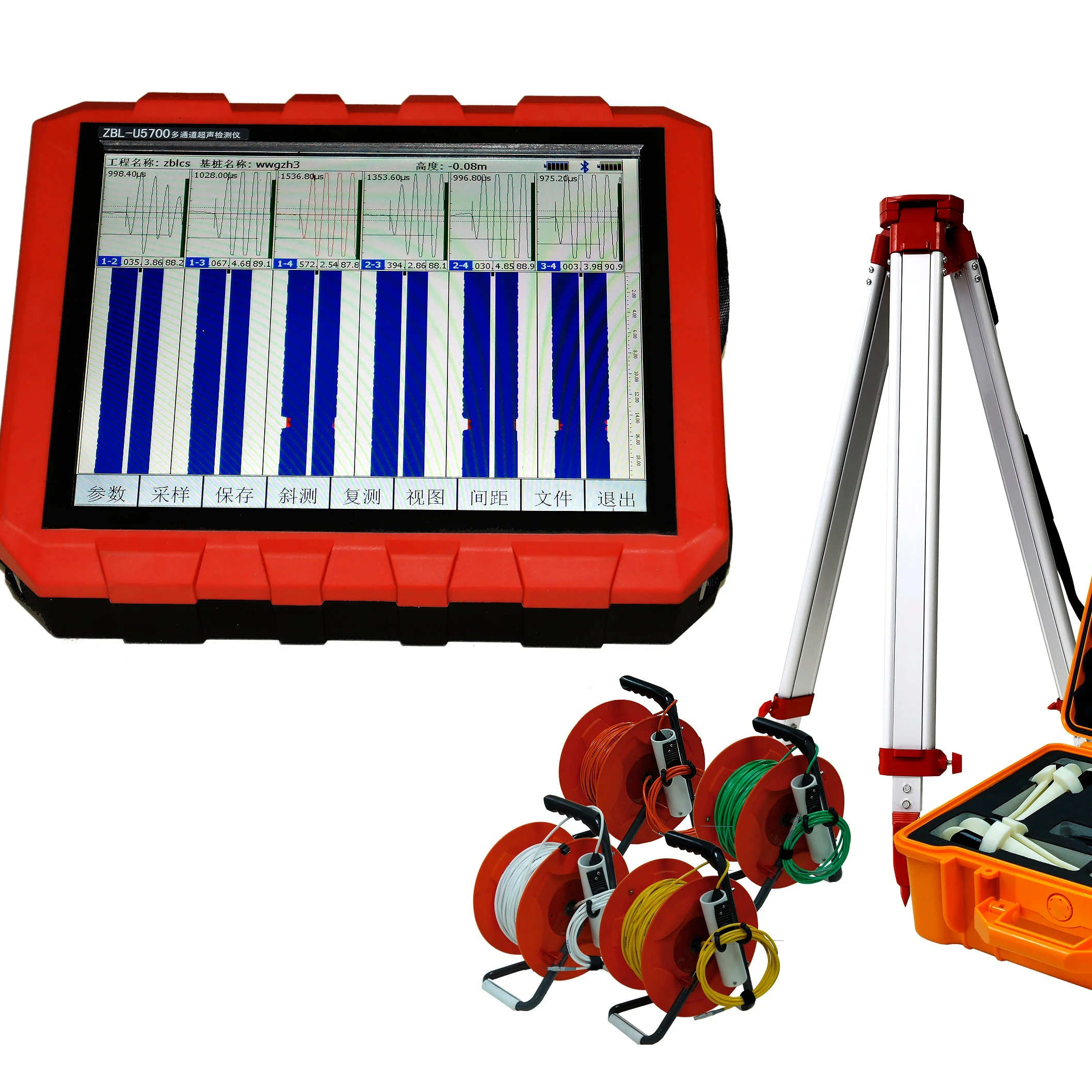 Pile Sonic Integrity Testing Sonic Coring Test Crosshole Sonic Logging ...