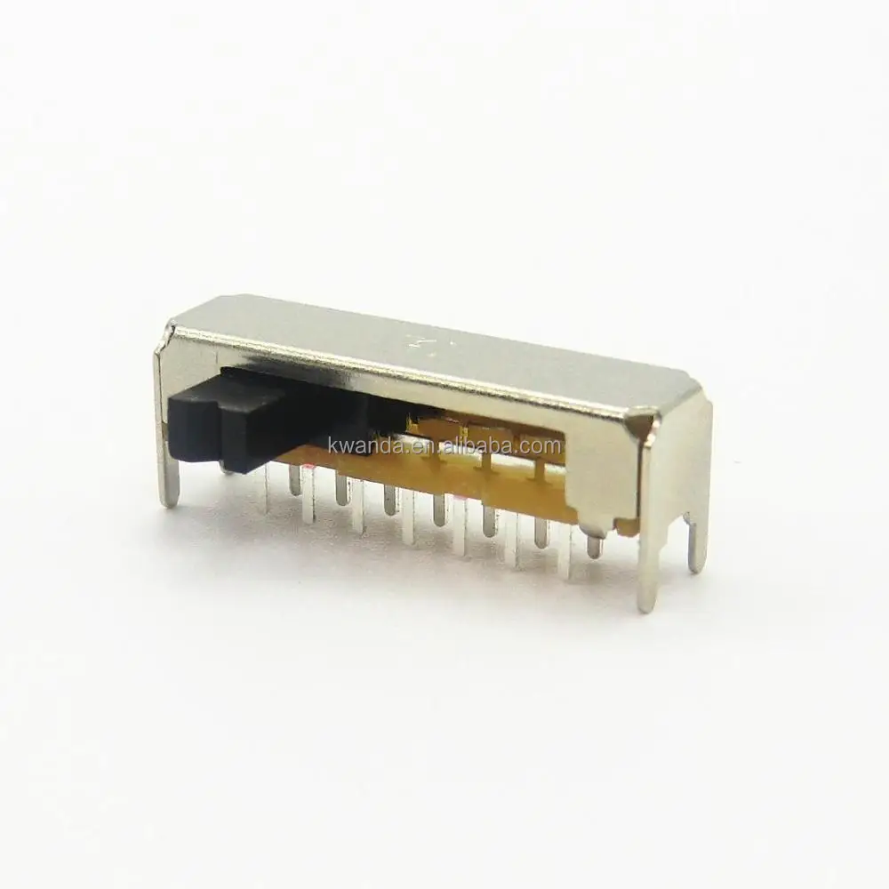 2 Pole 6 Position Horizontal 2p6t Slide Switch - Buy 2p6t Slide Switch ...
