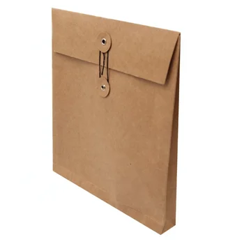 Recycle Custom A4 Size Kraft Paper String Tie Envelopes With Your Logo ...