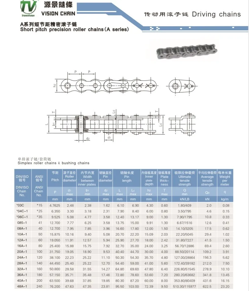 Stainless Steel Roller Chain - High-Quality Conveyor Solutions