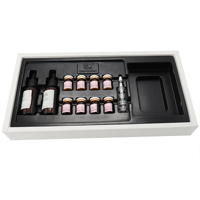 Custom Vacuum Formed Velvet Plastic Wine Bottle Inserts