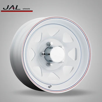 17 Inch Sport Rim White Car Wheel Rims 8 Spokes 4x4 Steel Wheels - Buy ...