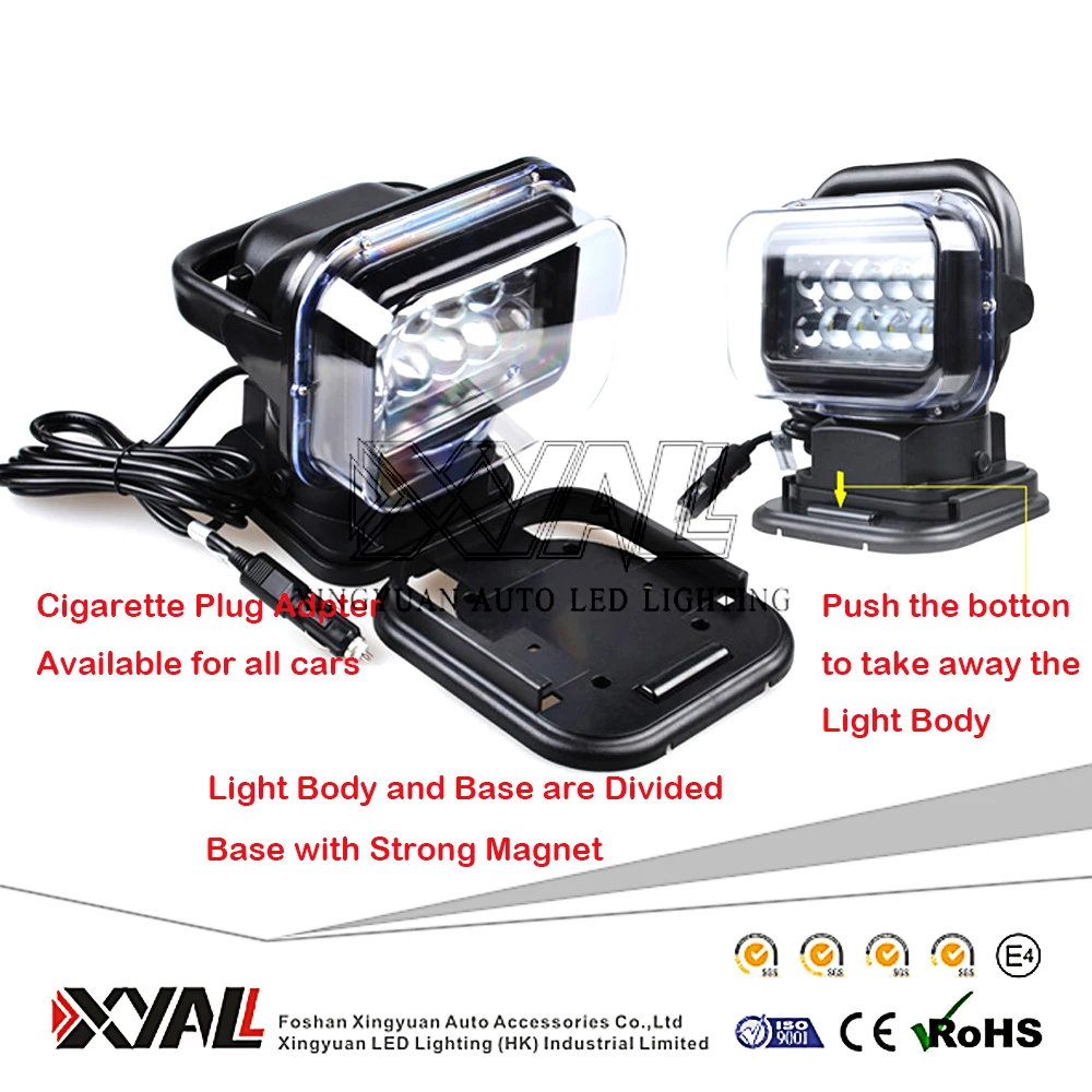 Marine Rescue Vehicle Mounted Remote Control Search Light Spotlight ...