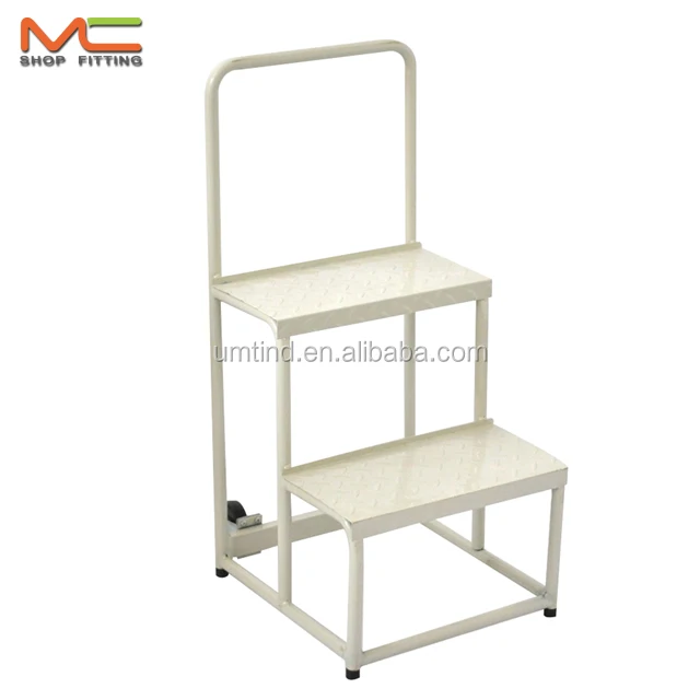 Warehouse Steel Movable Platform Ladder - 200KG Capacity