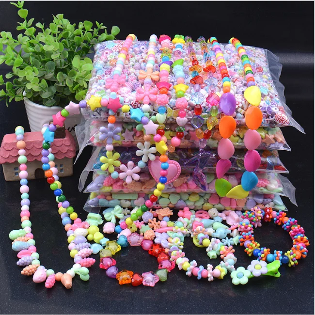 Plastic Beads Toy Craft String Beads - Buy Craft String Beads,Plastic ...