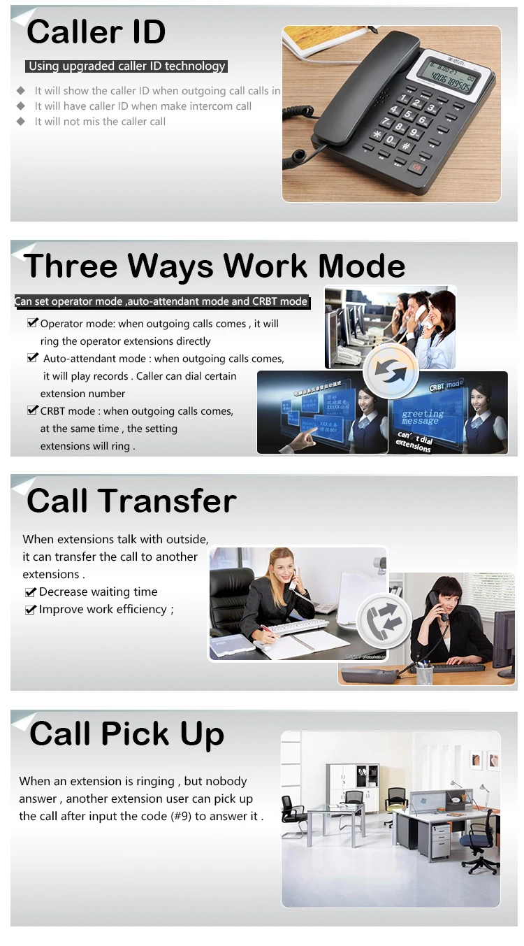 Excelltel Intercom PABX PBX Telephone Exchange System CS416