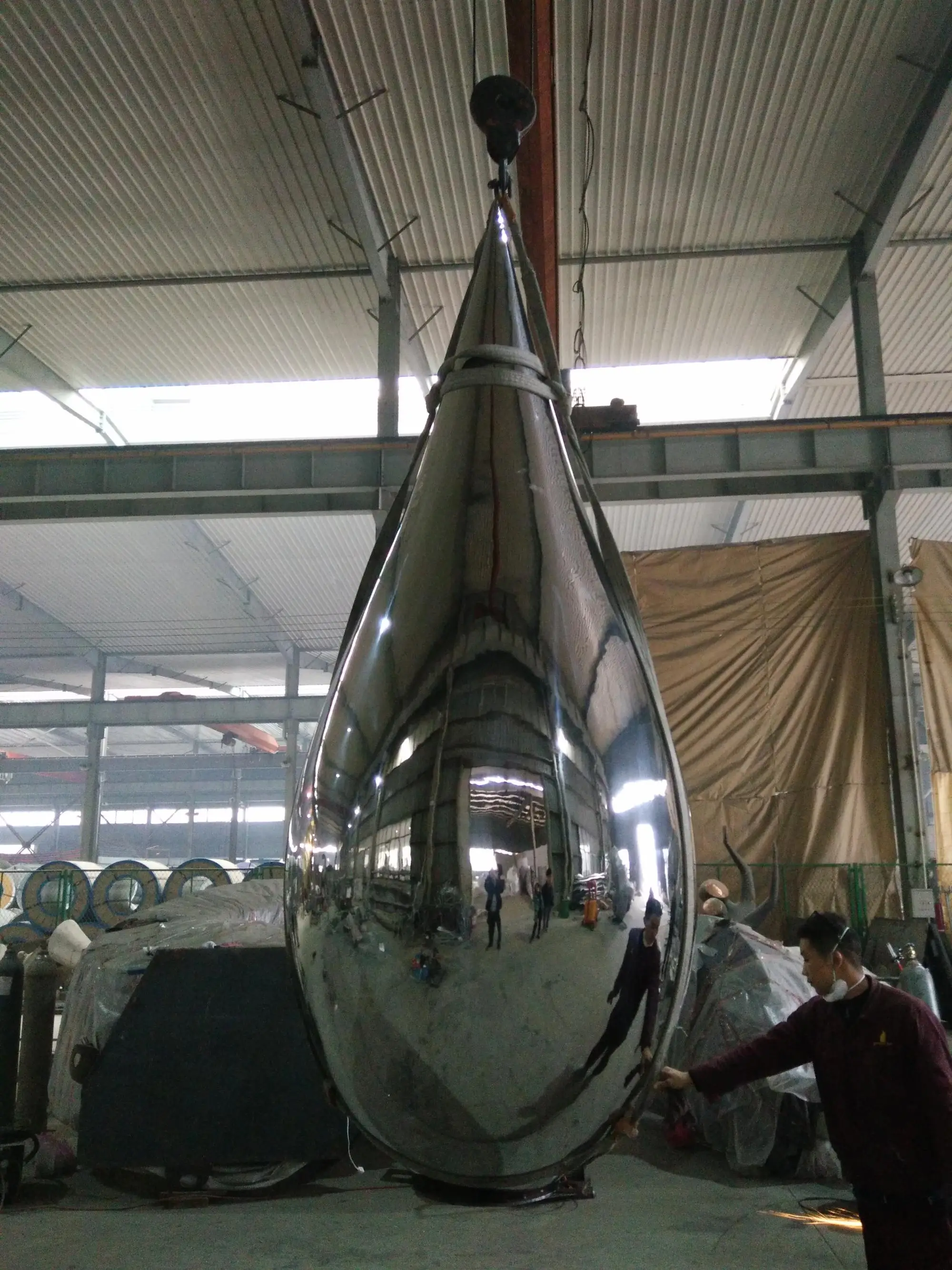 Hot Popular Custom Water Drop Outdoor Decorative Stainless Steel ...