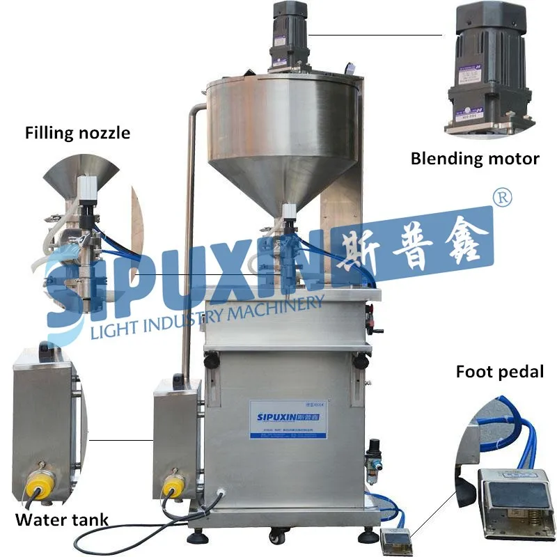 Semi-automatic High Viscosity Liquid Filling Machine